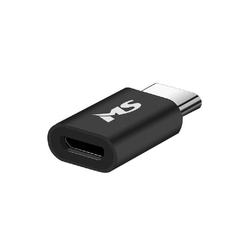 Адаптер - MS micro USB to TYPE C black - meme.mk