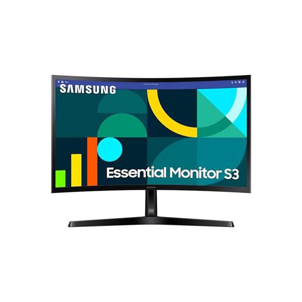 SAMSUNG S24D360GAU 24 inch Essential FHD Curved Computer Monitor - meme.mk